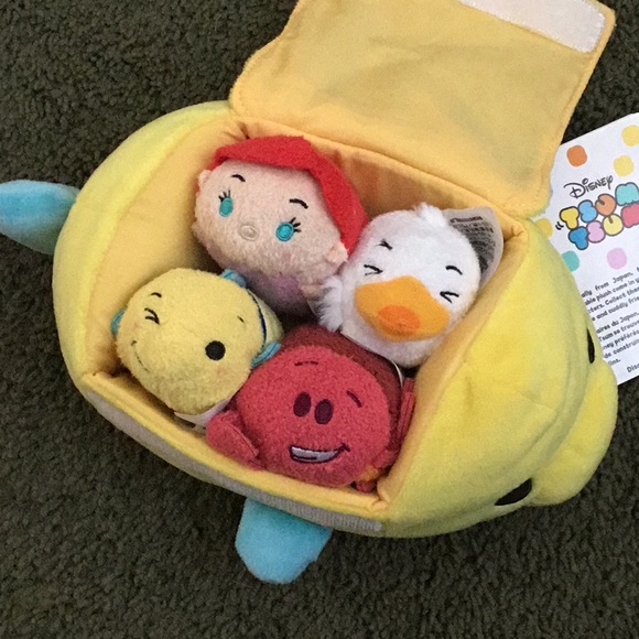 Disney | Accessories | Tsum Tsum Flounder Little Mermaid Set Nwt | Poshmark